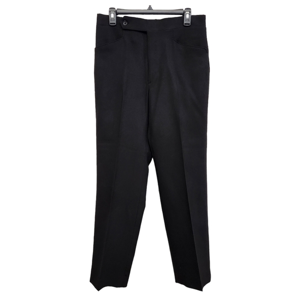 Haggar | Pants | Haggar Vintage Black Trevira Polyester Dress Suit Pant ...